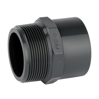 PVC threaded sleeve 50/63 mm x 2" male thread